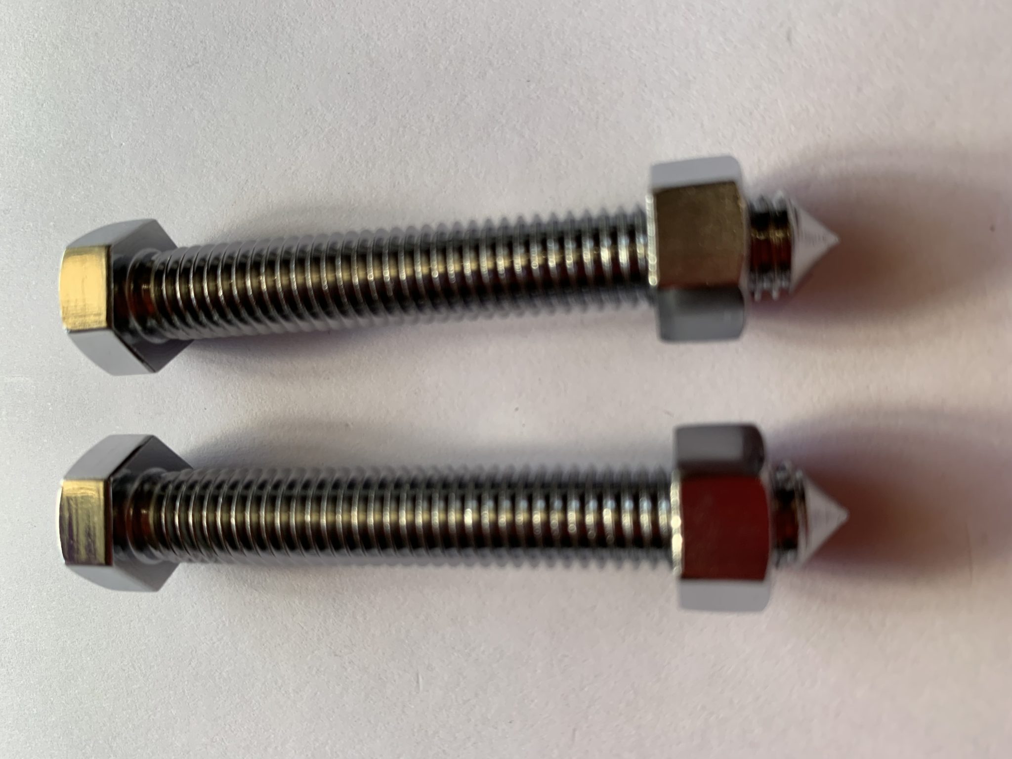 Rear axle adjusting nut and bolt (chrome plated) | CB750 Hospital ...